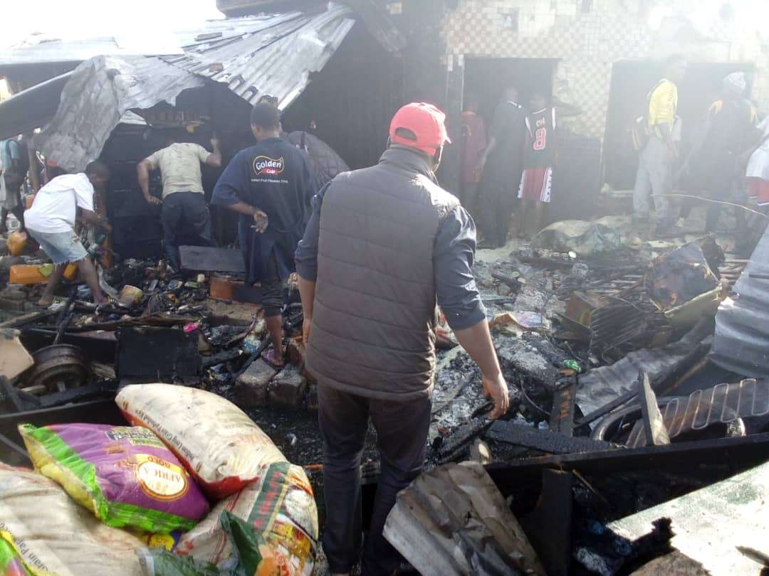 Kara : Le marché frappé par un incendie (Vidéo)