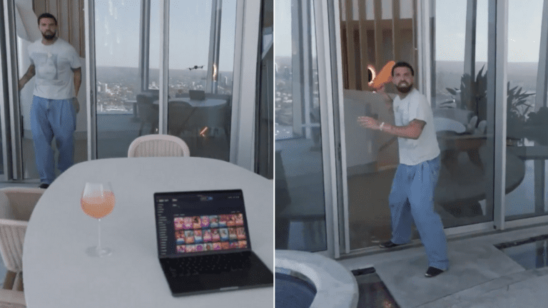 Vidéo : Après l'incident du superbowl, Drake se fait filmer à son insu ...